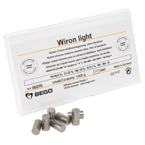Bego Wiron light Porcelain-Bonding Alloy