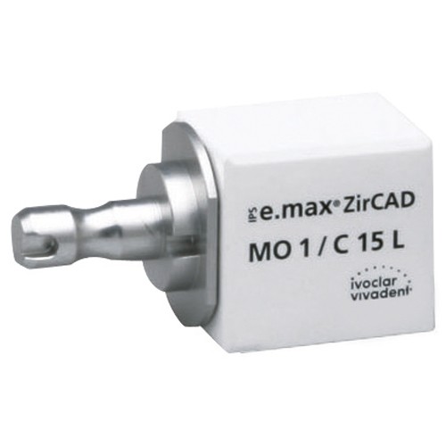 Ivoclar Vivadent IPS e.max ZirCAD MO CAD/CAM Blocks, C 15 L, MO0