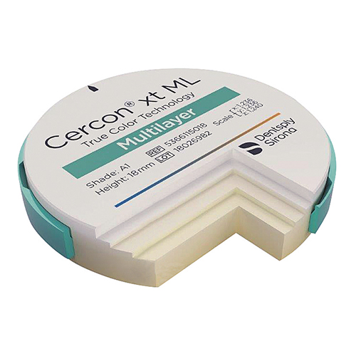 Dentsply Sirona Cercon xt ML disk - pieza en bruto para CAD/CAM,ø98x18 ...