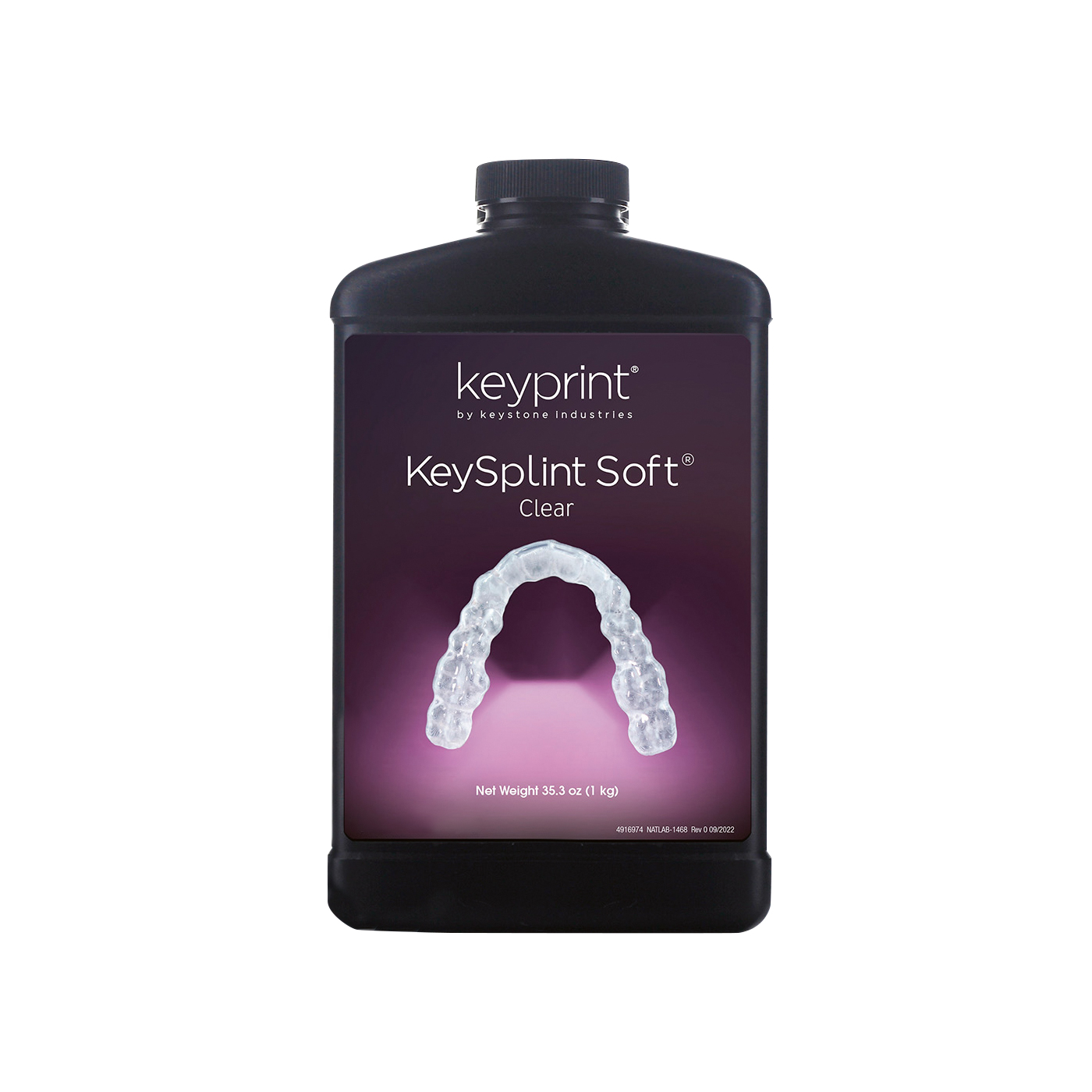 Keystone KeyPrint KeySplint Soft resin, clear transparent