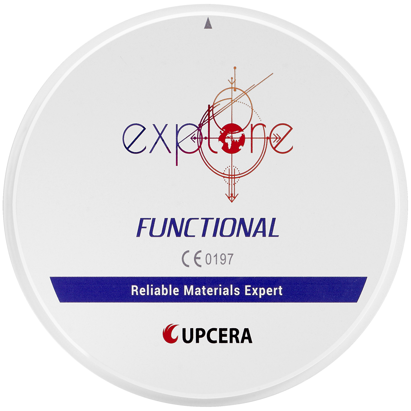 Upcera explore Functional CAD/CAM-Rohling, ø 98 x 22 mm, A2