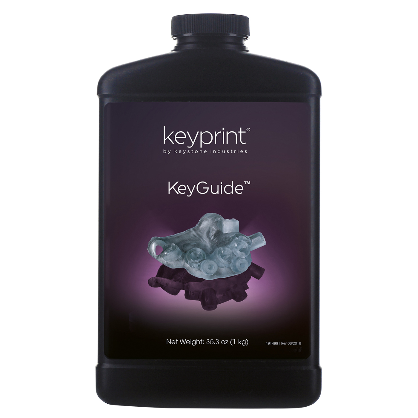Keystone KeyPrint KeyGuide resin, transparent