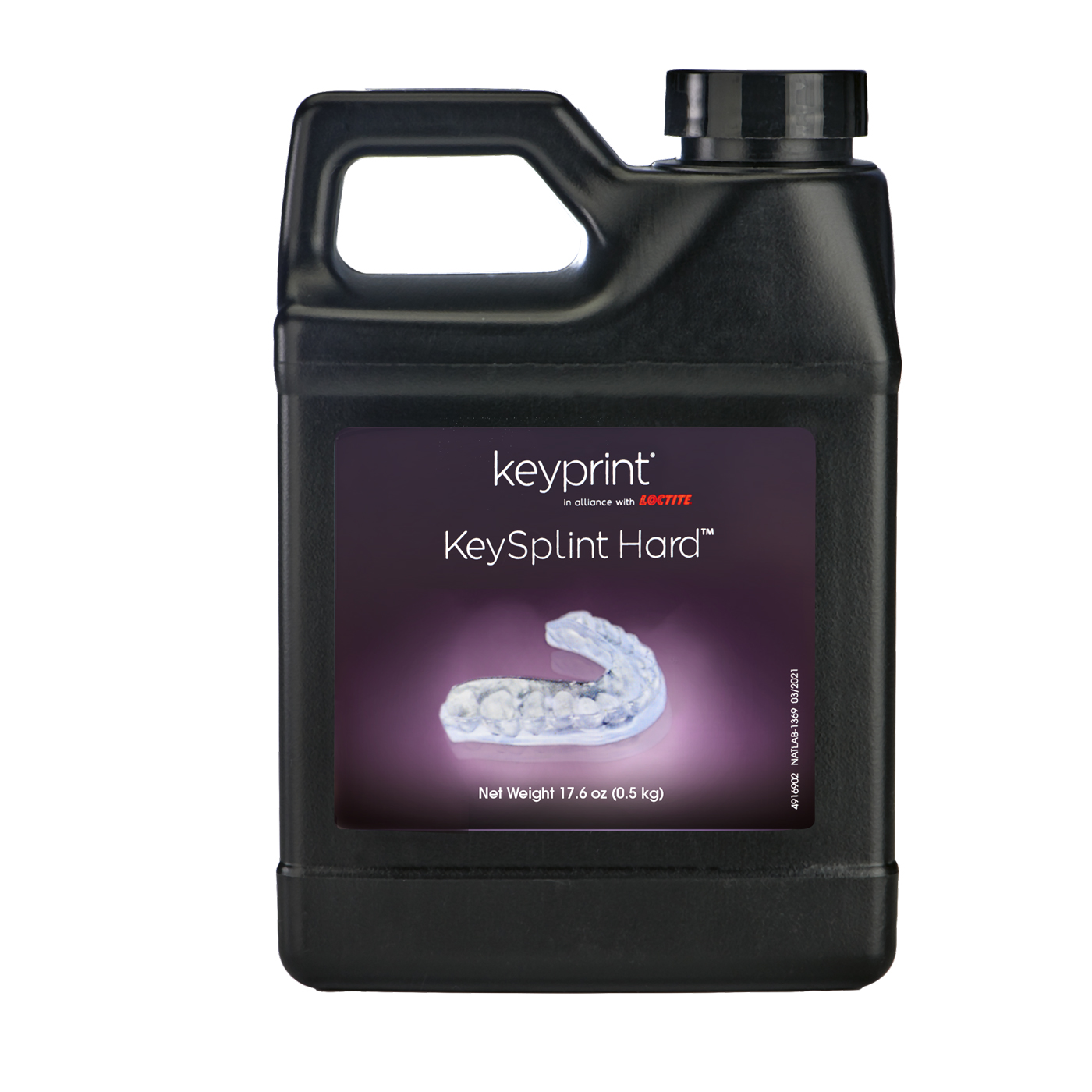 Keystone KeyPrint KeySplint Hard resin, bluish transparent