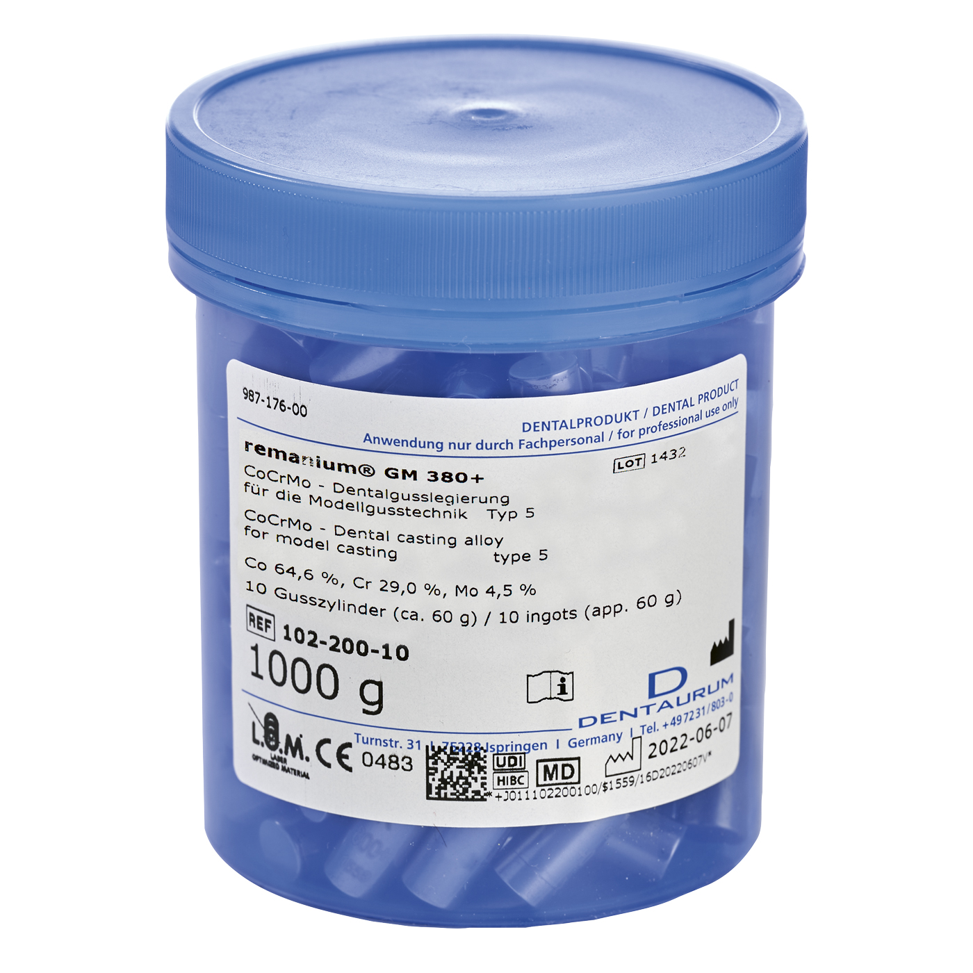 Dentaurum remanium GM 380+ partial denture alloy