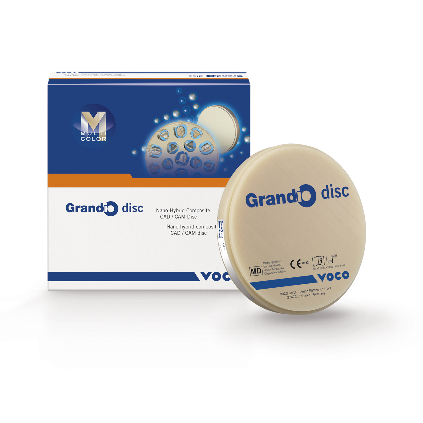 VOCO Grandio disc LT CAD/CAM Blank, ø 98.4 x 15 mm, A3