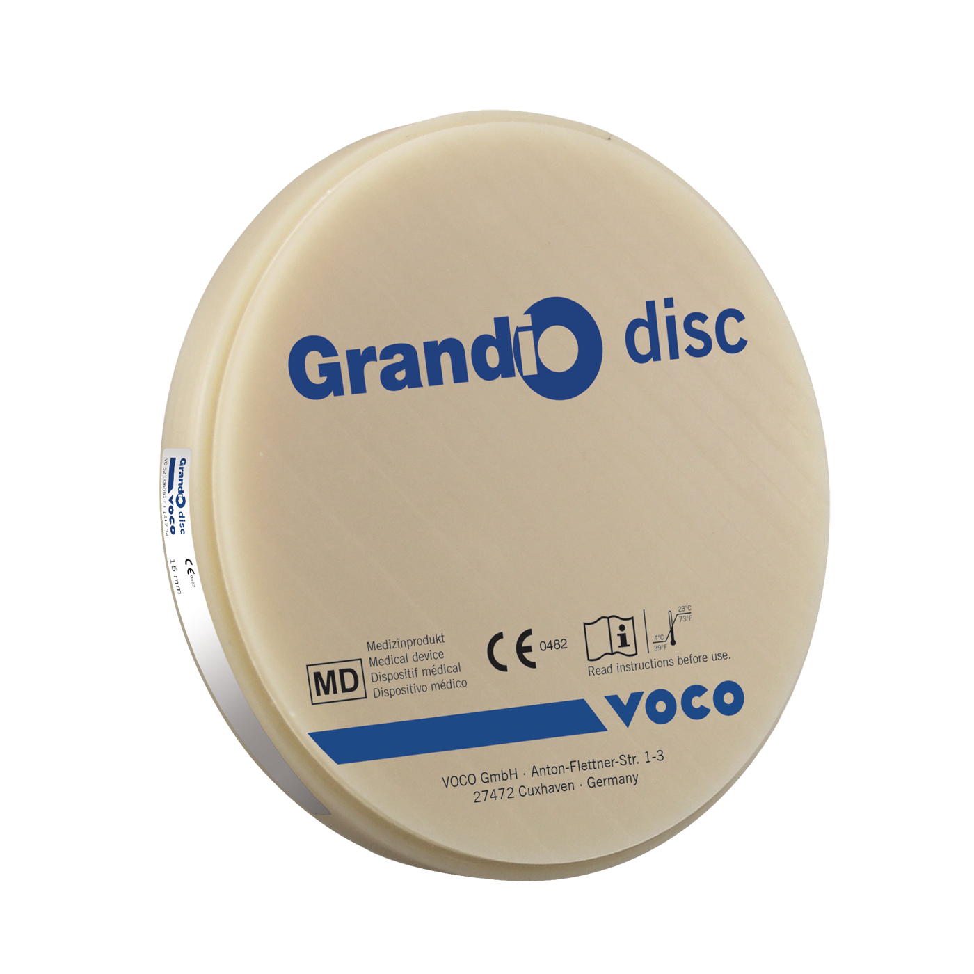 VOCO Grandio disc LT CAD/CAM-Rohling, ø 98,4 x 15 mm, B1