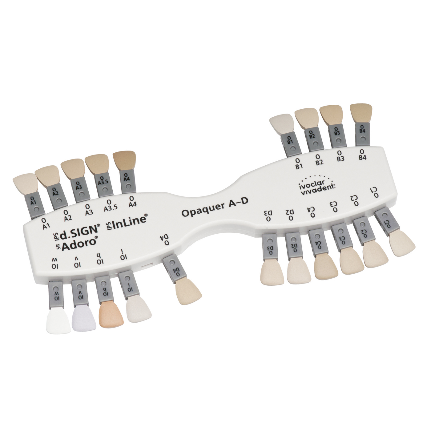 Ivoclar IPS InLine kleursleutel opaque A-D