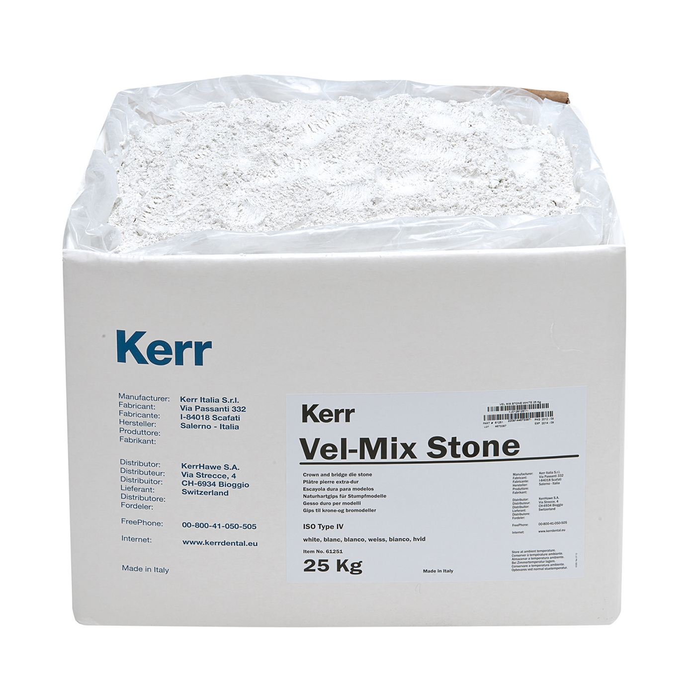 Kerr Vel-Mix Stone super hard stone, white