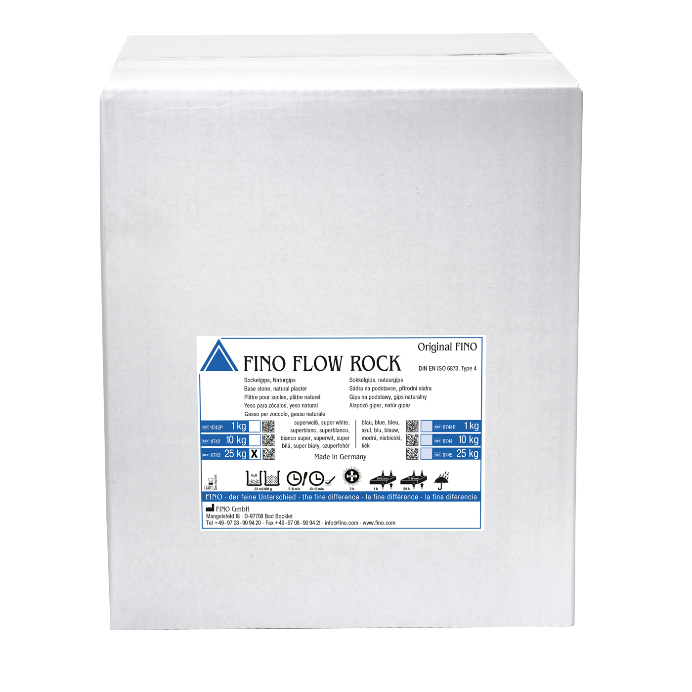 FINO FLOW ROCK Sockelgips, superweiß