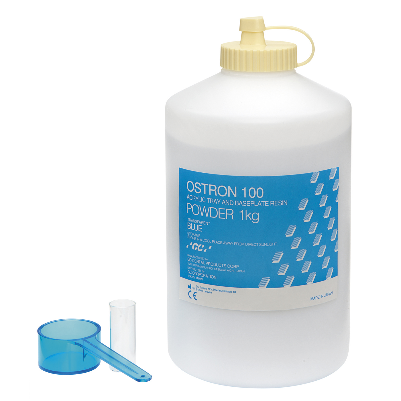 GC Ostron 100 Löffelmaterial, Pulver, blau transparent