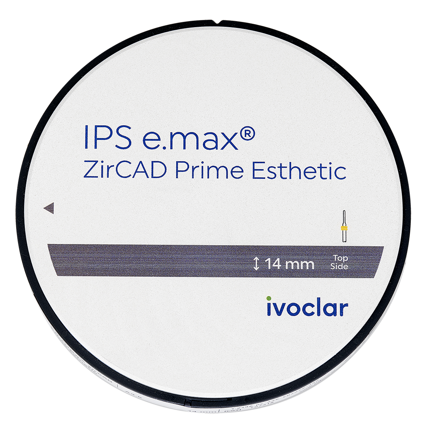 Ivoclar IPS e.max ZirCAD Prime Esthetic CAD/CAM blank, 14 mm, BL1