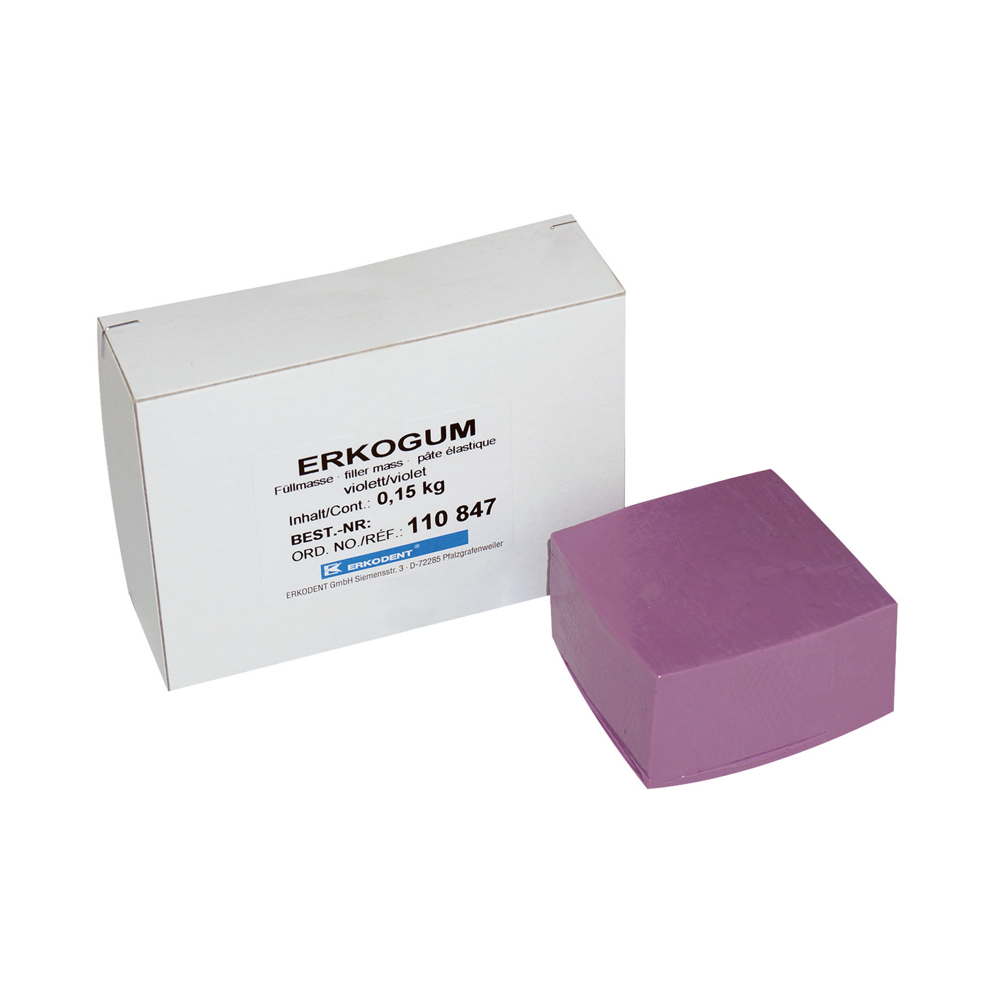Erkodent Erkogum Block-Out Material, Violet