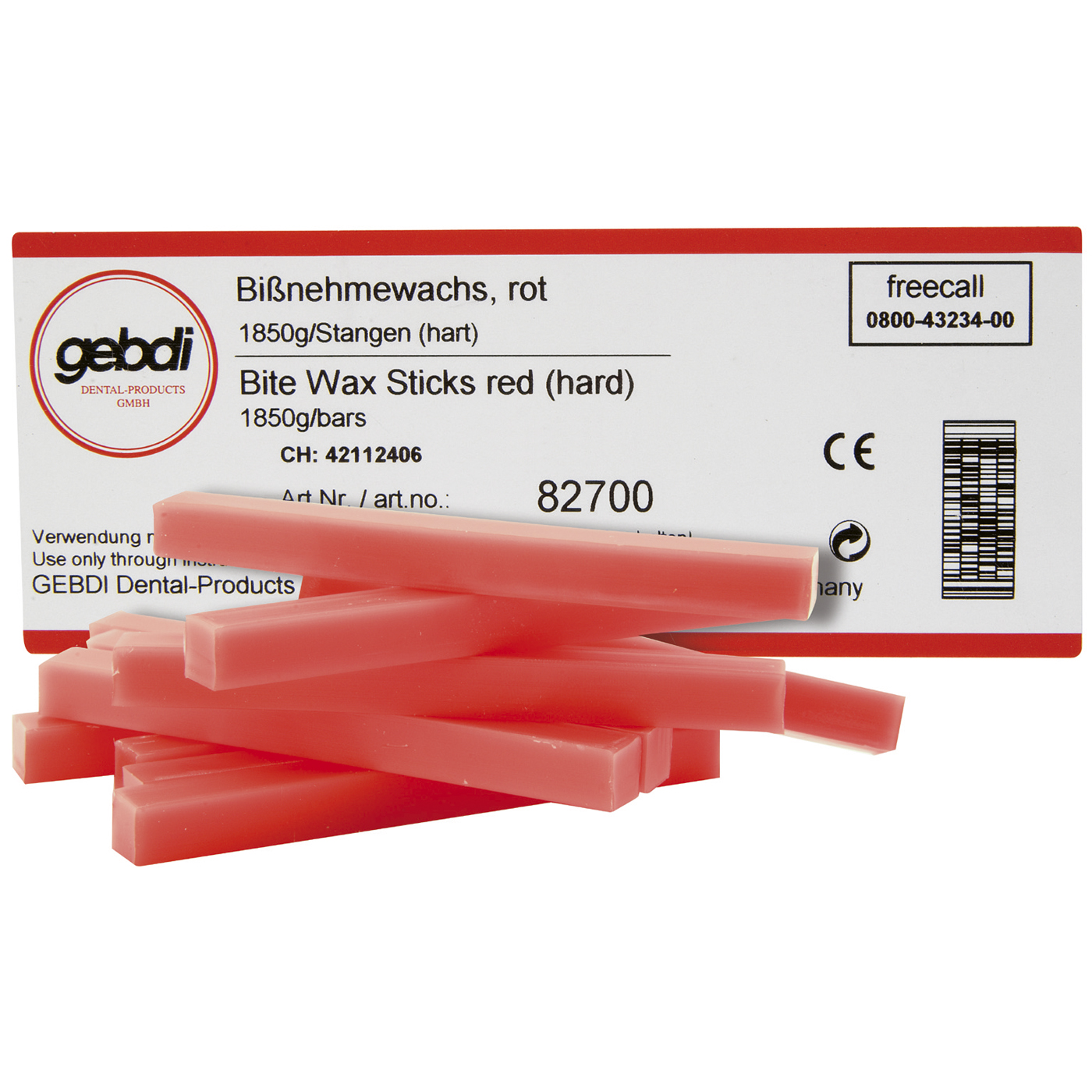 Gebdi Bite Wax, Hard, Red