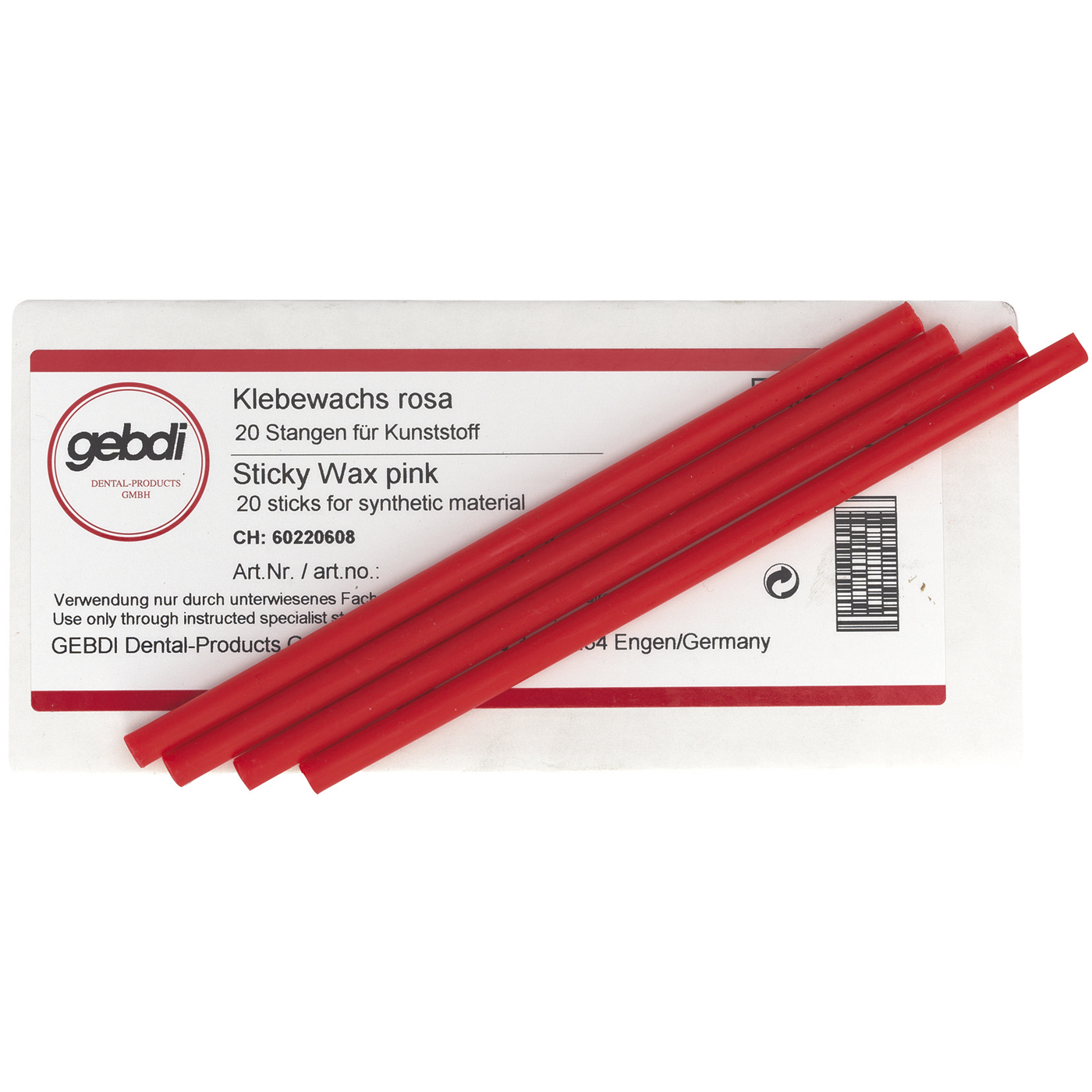 Gebdi Sticky Wax, Pink, Sticks