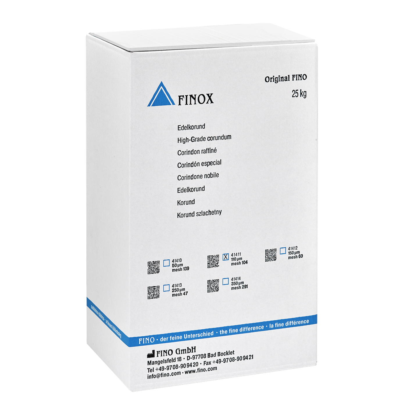 FINOX high-hrade corundum, 110 µm