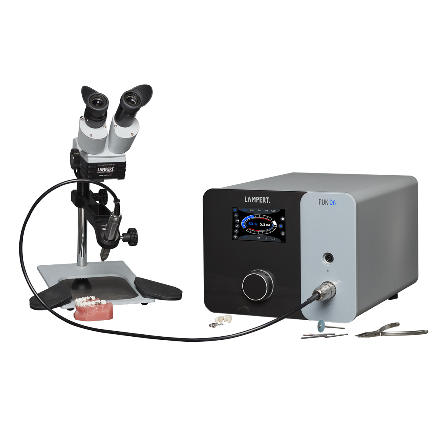 Lampert PUK D6 Mikroimpuls-Schweißgerät, mit SM6 Schweißmikroskop