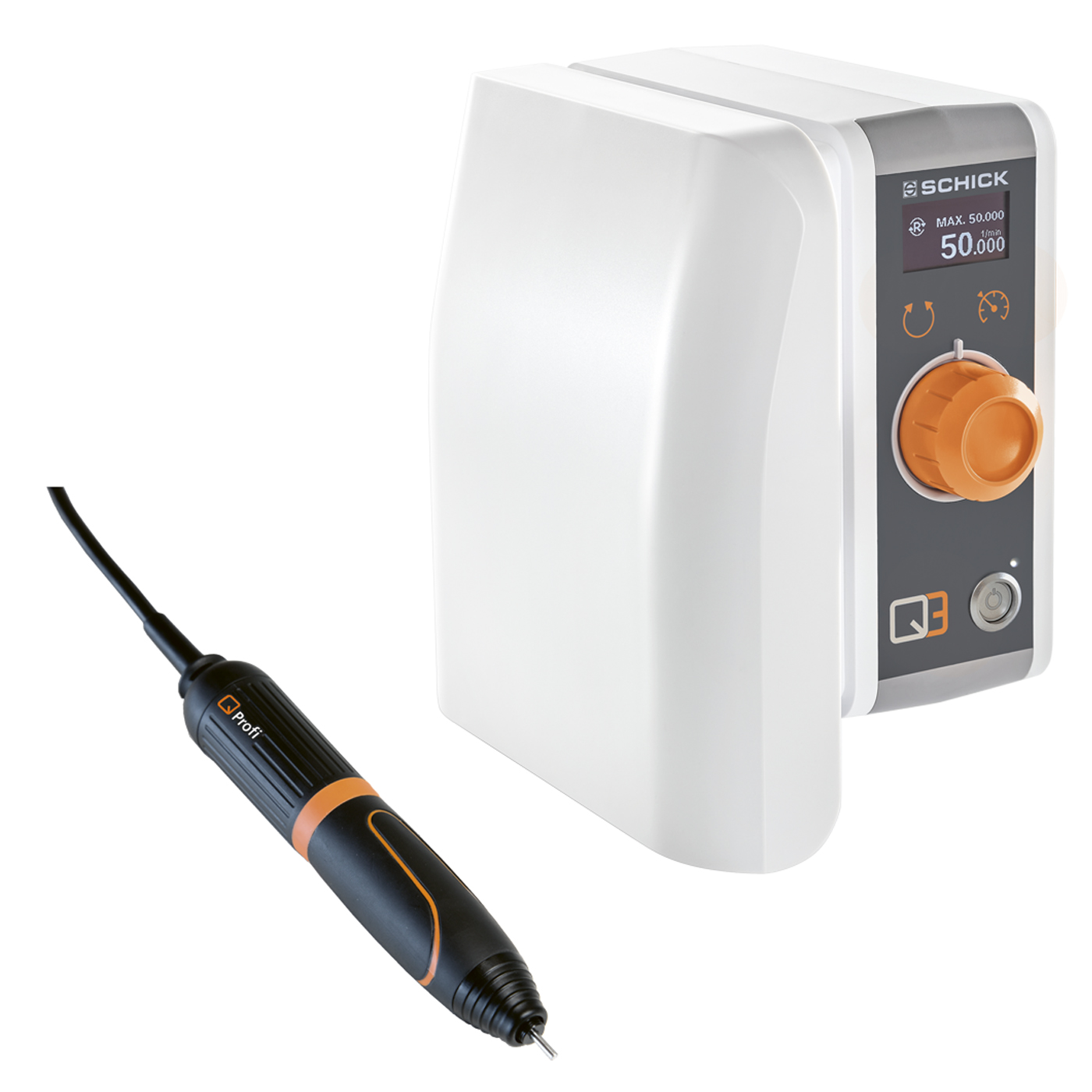 Schick Q3 Profi micromotor, kniebediening