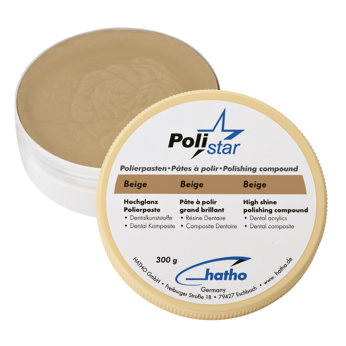 Hatho Polistar Polishing Paste, Beige