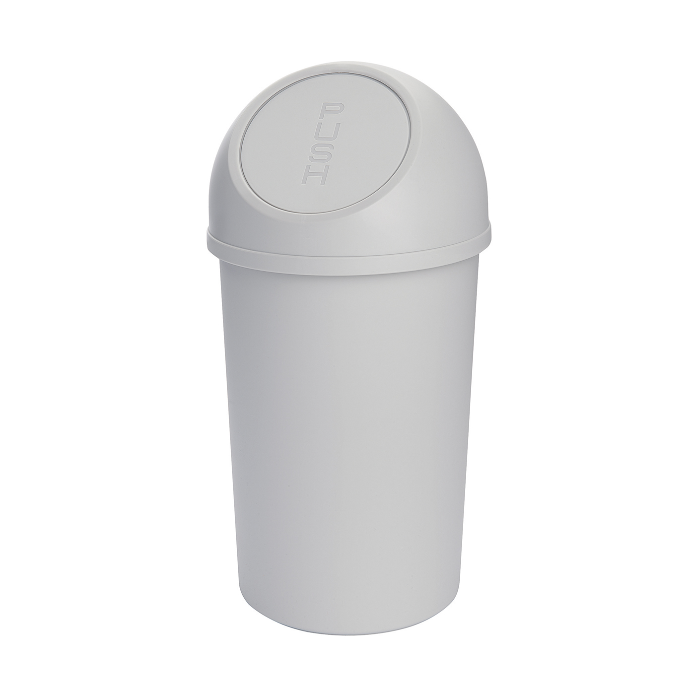 FINO Push Waste Bin, Light Grey, 13 Litres