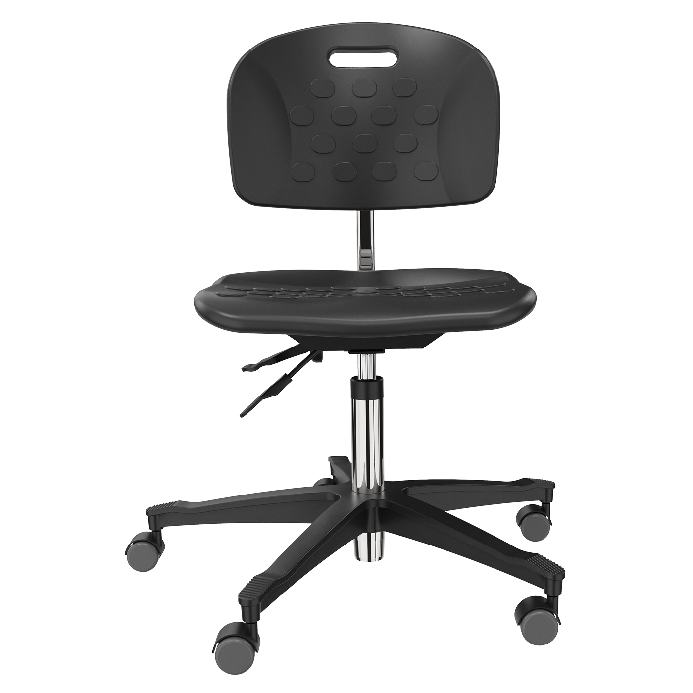 Dauphin Tec basic Drehstuhl, PU (Polyurethan), schwarz, genoppt